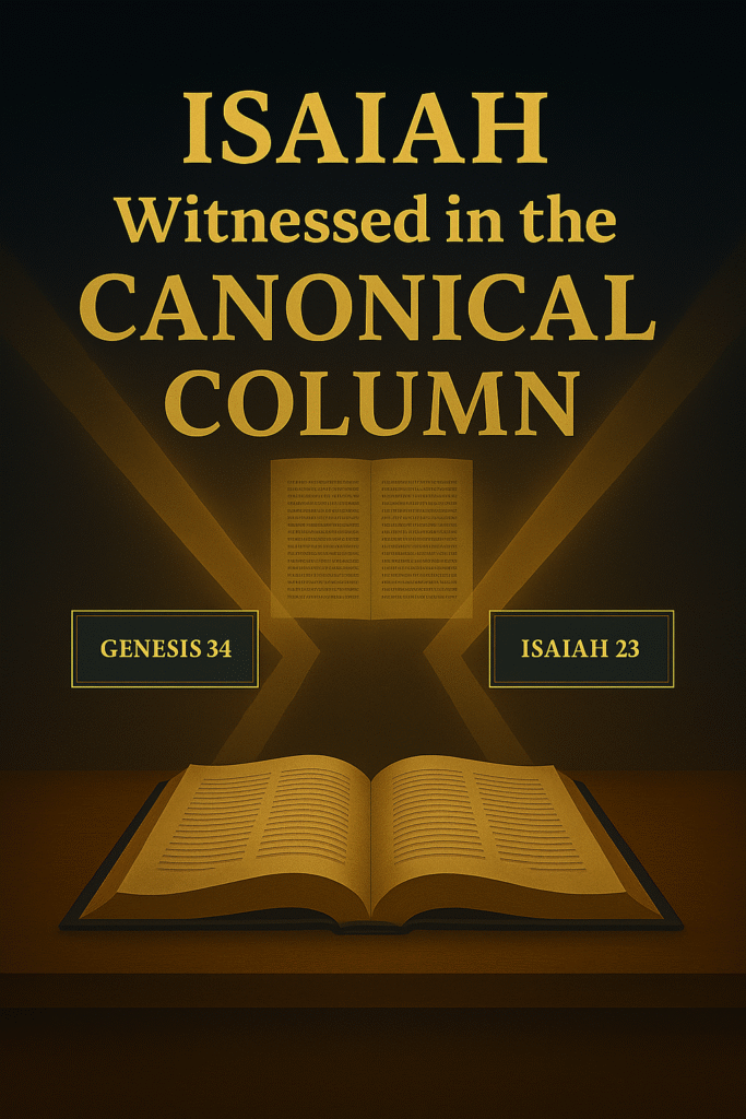 The Canonical Column, Book 23: Isaiah : BEHOLD THE STONE